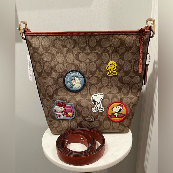 Coach | Bags | New Coach X Peanuts Val Duffle In Signature Canvas With ...